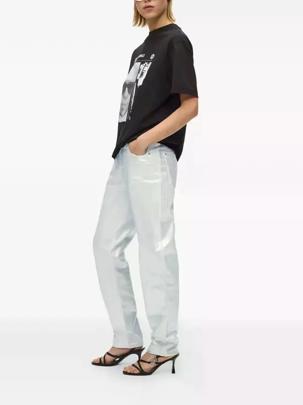 Karl Lagerfeld Tone Coated Five-pocket Jeans