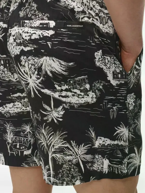 Karl Lagerfeld Printed Shorts