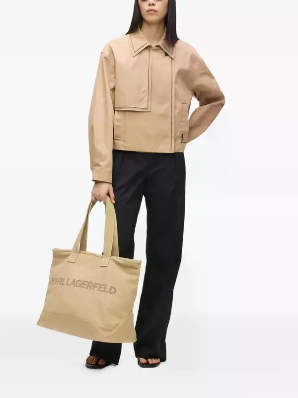 Karl Lagerfeld Logo Tote Bag - Neutrals