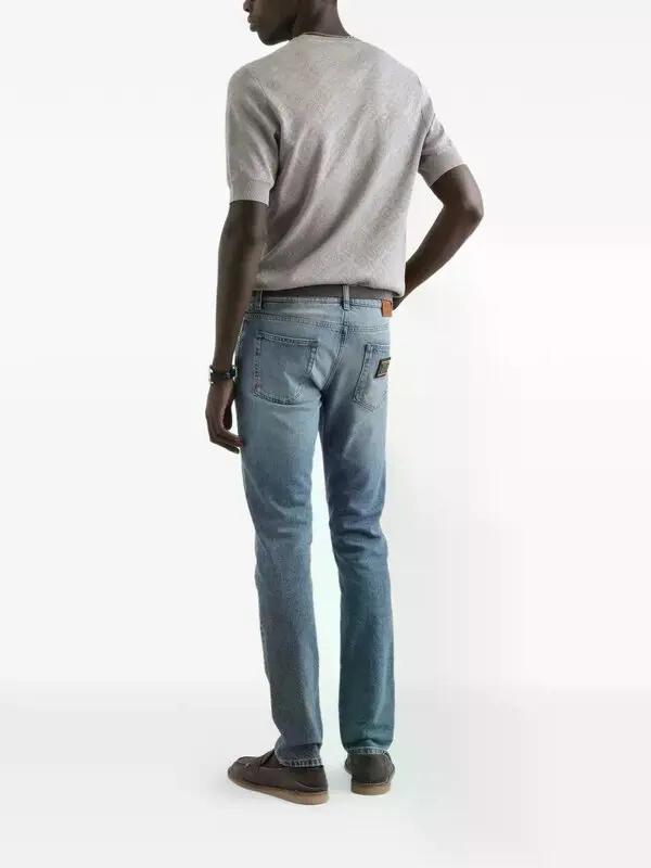 Dolce & Gabbana Logo Patch Jeans