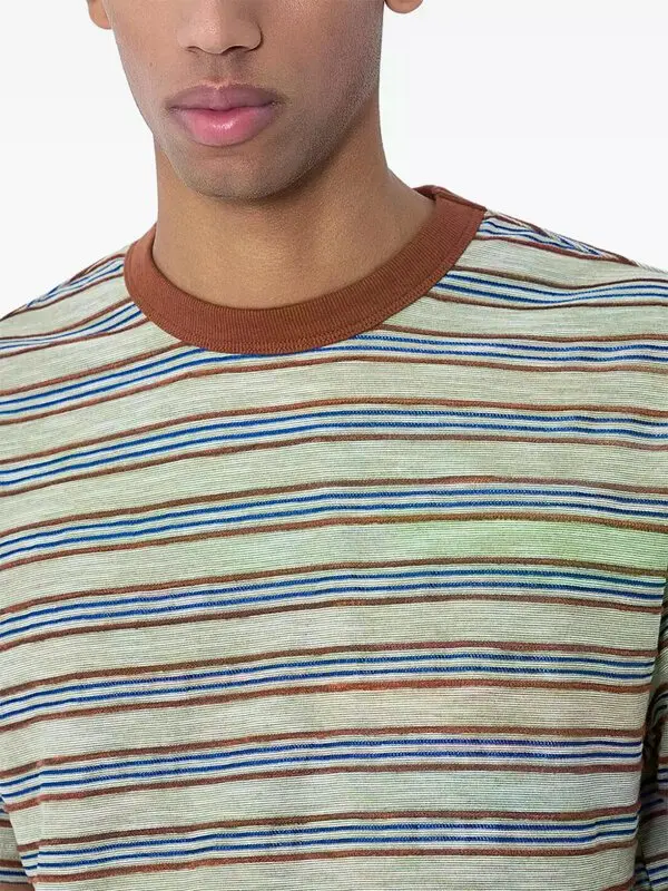 BRAIN DEAD Striped Crew-neck T-shirt
