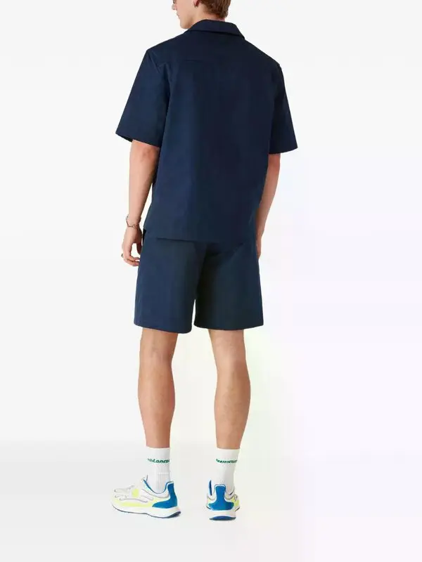 Casablanca Navy Logo Pattern Shorts