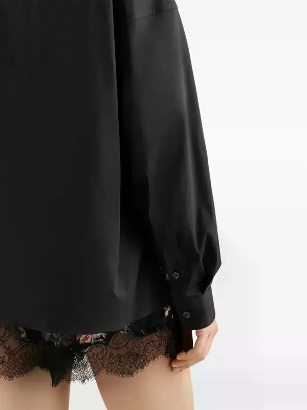 Dolce & Gabbana Floral Print Scarf Top - Black