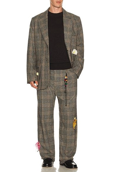 SONG FOR THE MUTE Flower Square Blazer