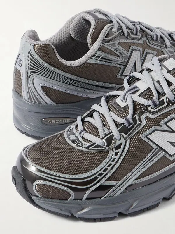 NEW BALANCE 740 Mesh And Rubber Trainers - Black