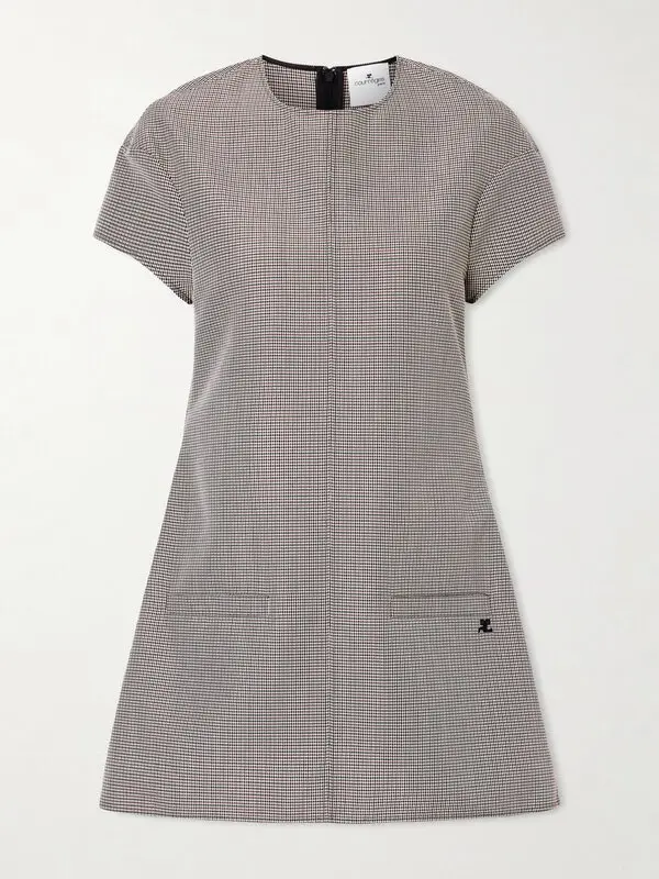 COURREGES Heritage Houndstooth Mini Dress - Multi
