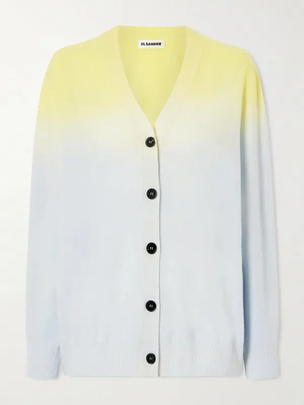 JIL SANDER Dégradé Wool Cardigan - Multi