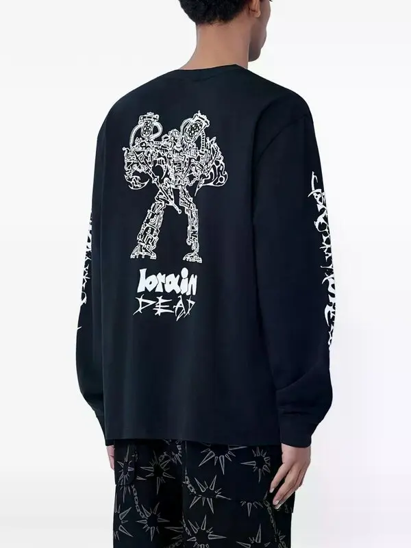 BRAIN DEAD Logo-motif Long-sleeve T-shirt
