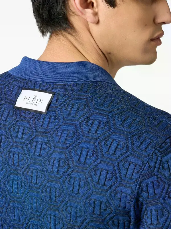 Philipp Plein Jacquard Monogram Cardigan