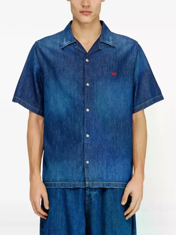 DIESEL® D-nabll-d Denim T-shirt - Blue