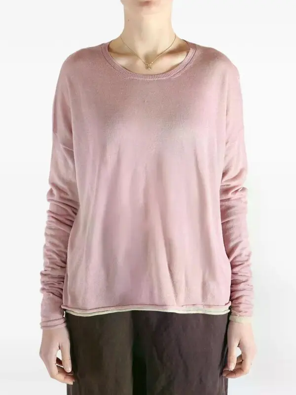 CASEY CASEY Long Sleeve Top With Layered Effect