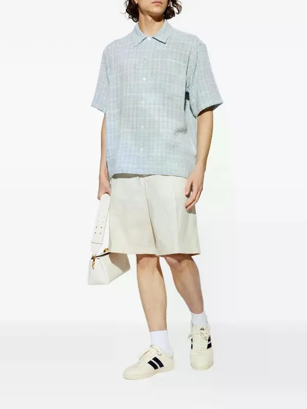 SAMSOE SAMSOE Checked-pattern Chest-pocket Shirt