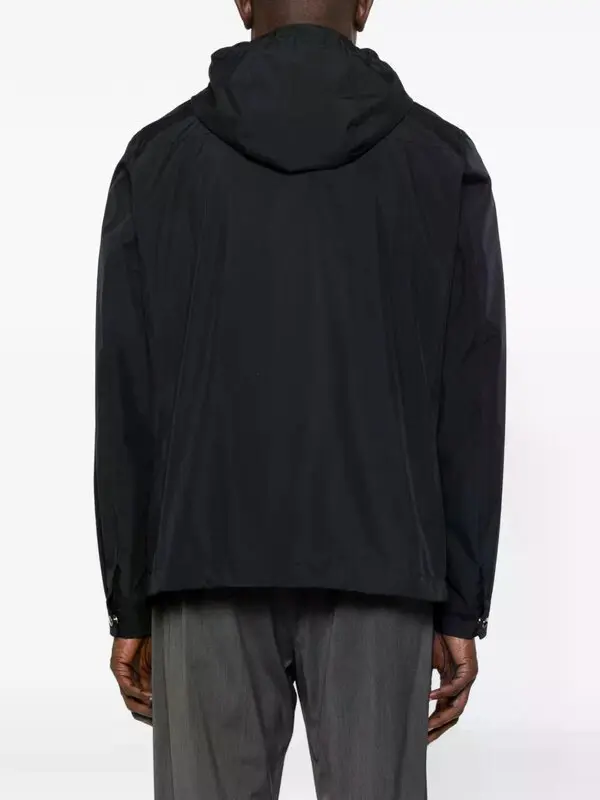 MOORER Hooded Jacket With Button Fastening