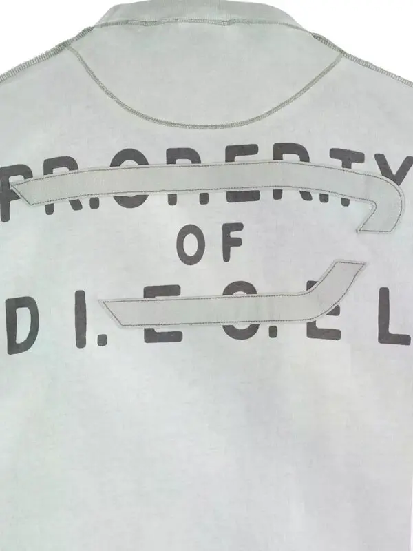 DIESEL® Relaxed Cotton T-shirt With Front And Back Print