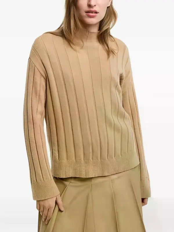 Gant Ribbed Knit High-neck Pullover