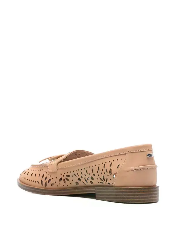 TWINSET Cut-out Loafers With Bow Detailing