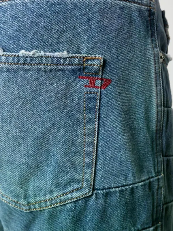 DIESEL® Slim D-strukt Panelled Jeans