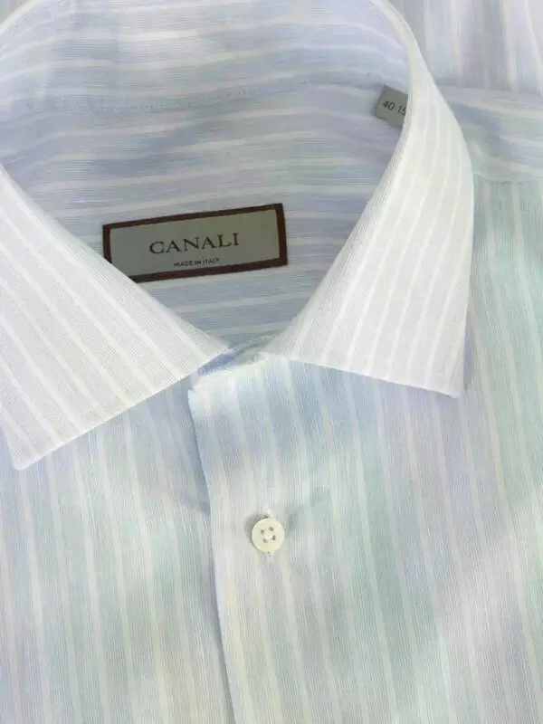 Canali Striped Shirt - Blue