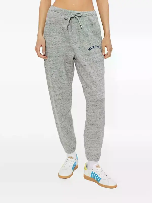 Dsquared2 Cotton Drawstring Track Pants With Lettering Print