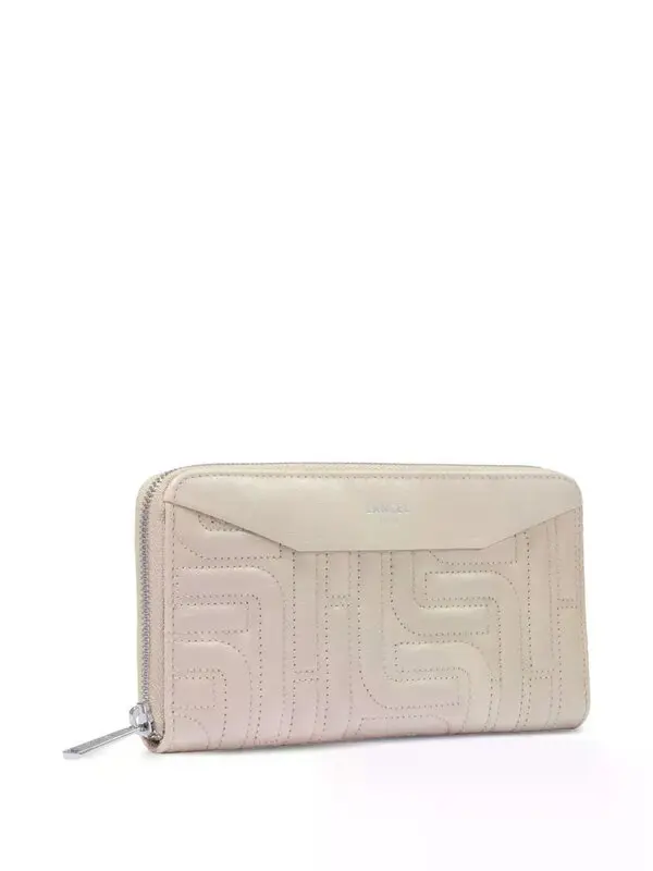 LANCEL Zipped Quilted Long Wallet