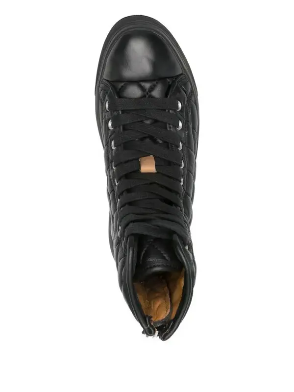 R13 Quilted High-top Platform Sneakers