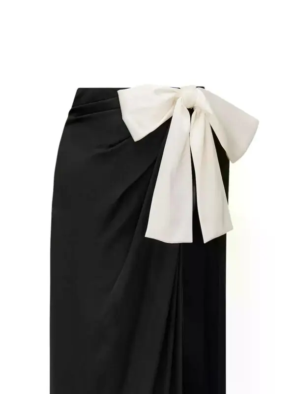 Saint Laurent Knotted Bow Maxi Skirt