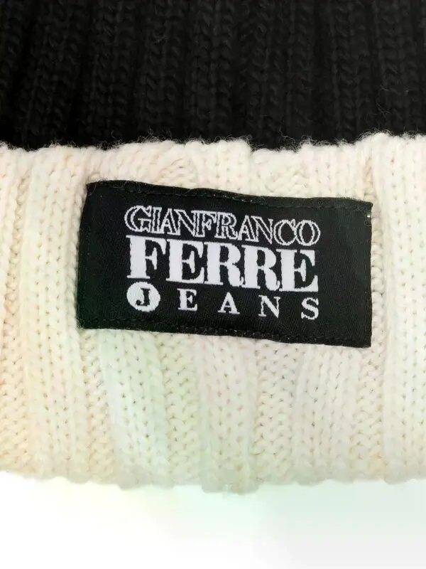 Gianfranco Ferre Logo Patch Beanie