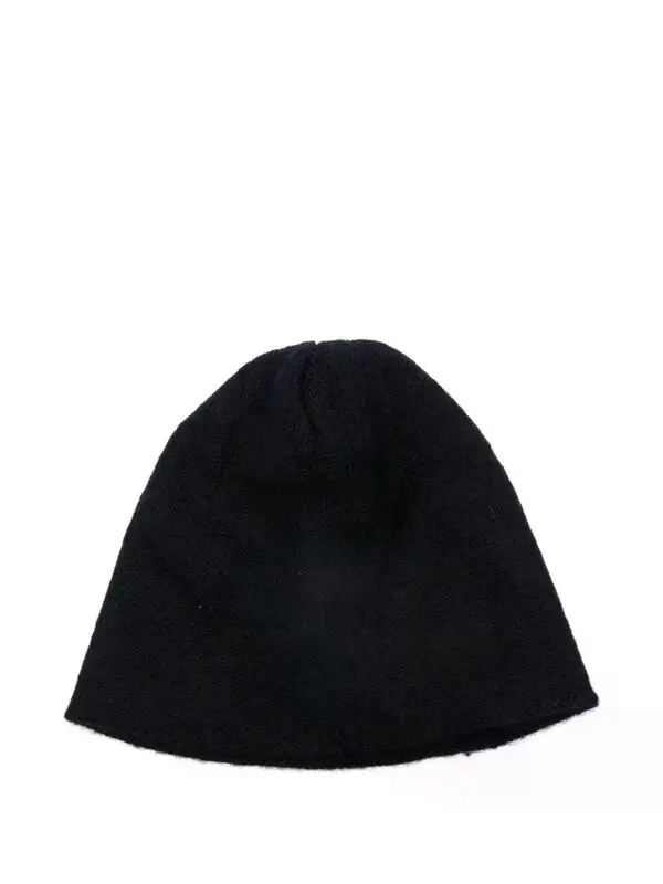 Giorgio Armani Knitted Wool Beanie - Blue