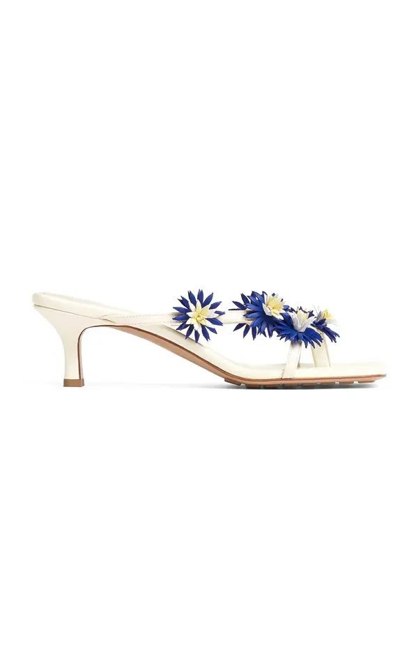 Bottega Veneta Riva 50mm Embellished Leather Mules - Multi