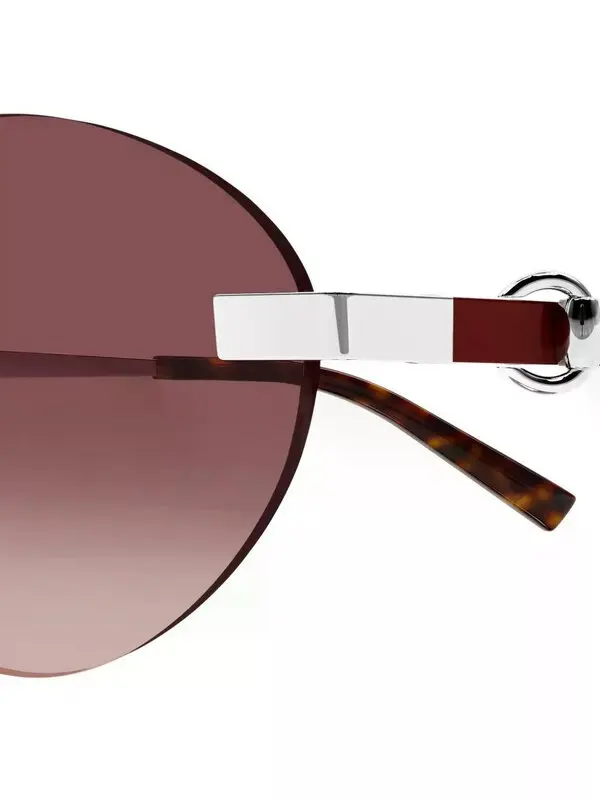 Gucci Round Frame Sunglasses - Silver