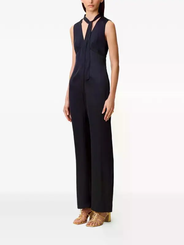 Claudie Pierlot Sleeveless Tie Neck Jumpsuit