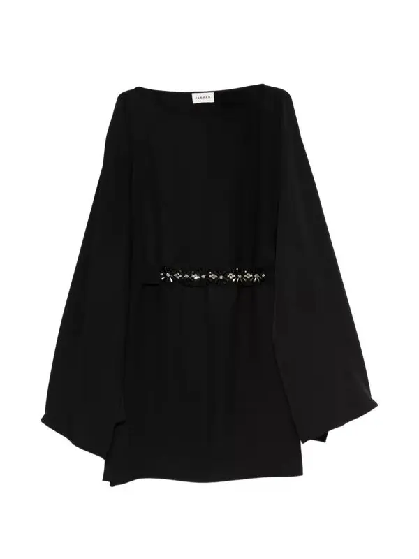 P.a.r.o.s.h Embroidered Appliqué Mini Dress