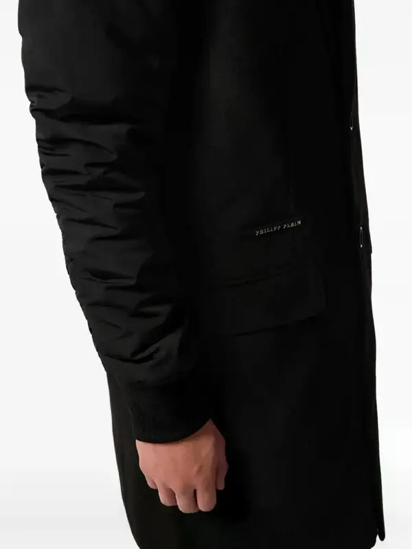 Philipp Plein Single-breasted Hooded Coat
