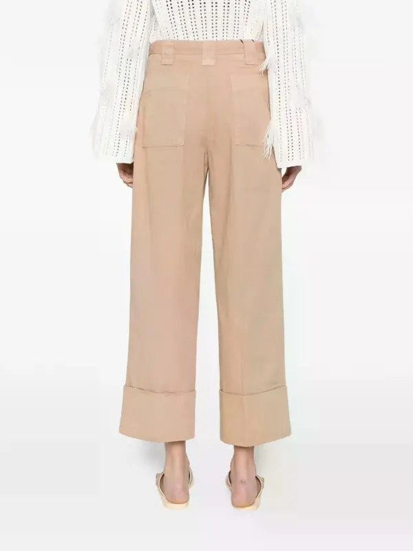 TWINSET Logo Belt Tailored Trousers - Neutrals