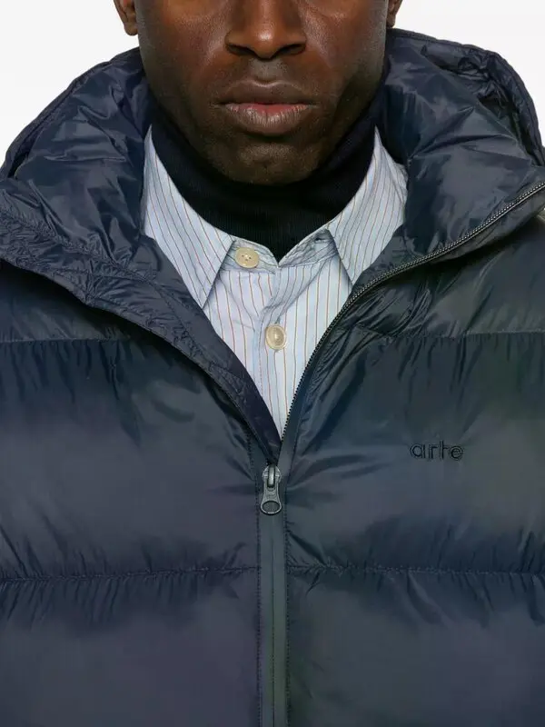 ARTE ANTWERP Quilted Hooded Zip-up Jacket