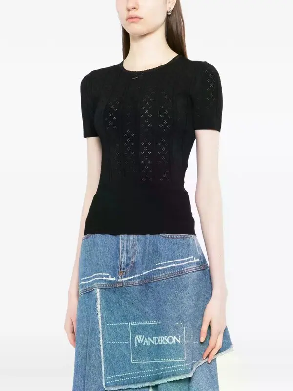 JW Anderson Pointelle Bow Top