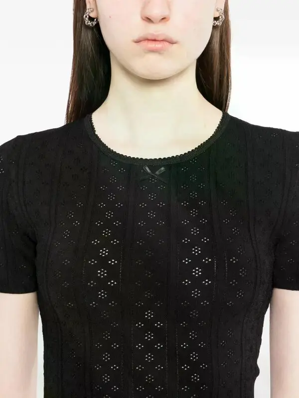 JW Anderson Pointelle Bow Top