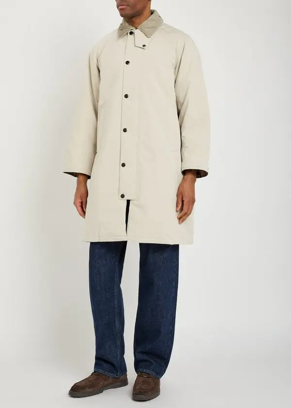 Barbour Exmoor Padded Cotton-blend Jacket - Beige
