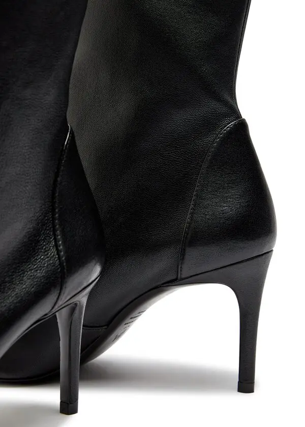 STUART WEITZMAN Power 75 Leather Mid-calf Boots