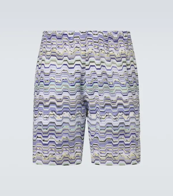 Missoni Zigzag Cotton Shorts