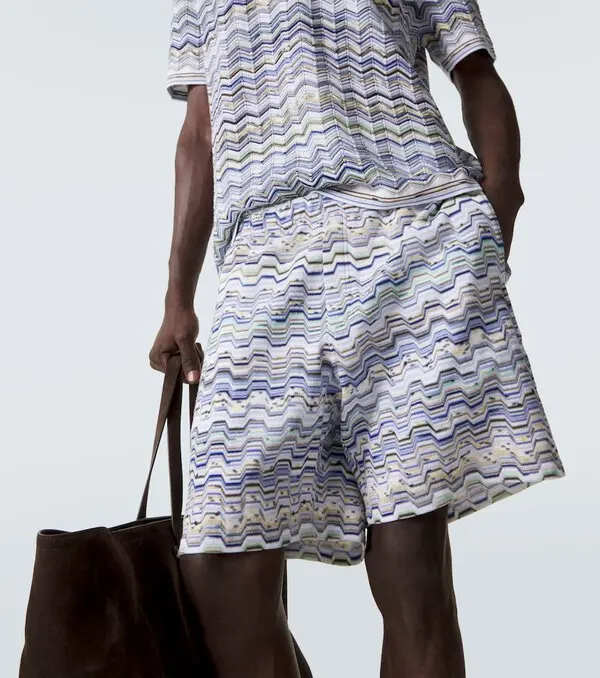 Missoni Zigzag Cotton Shorts