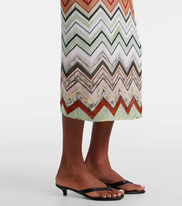 Missoni Zigzag Knitted Midi Dress