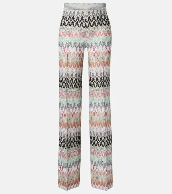 Missoni Zigzag Lame Straight Leg Trousers