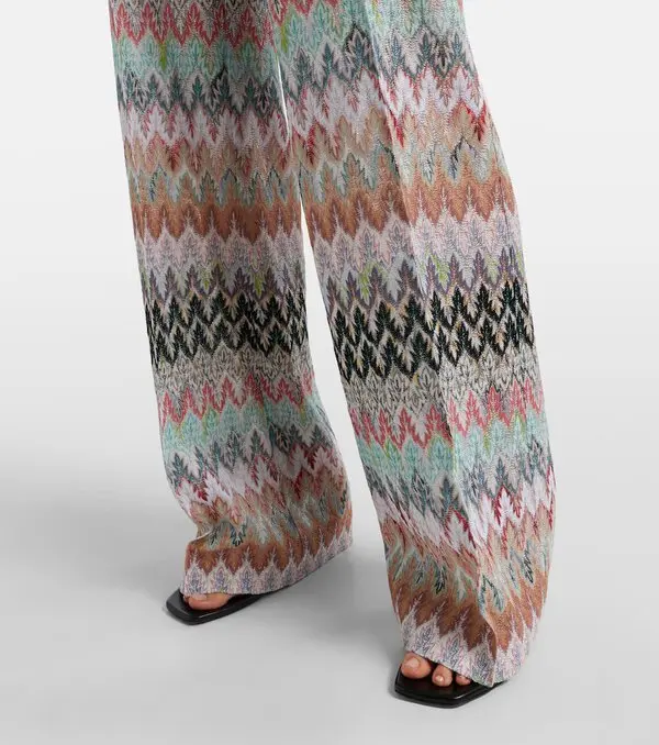 Missoni Zigzag Lame Straight Leg Trousers