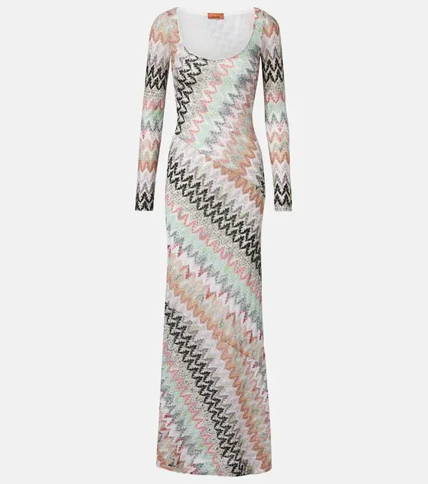 Missoni Zigzag Lame Maxi Dress - Multicoloured