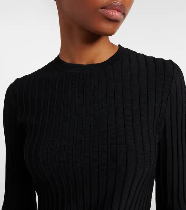 Max Mara Ribbed Knit Top