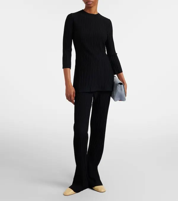 Max Mara Ribbed Knit Top