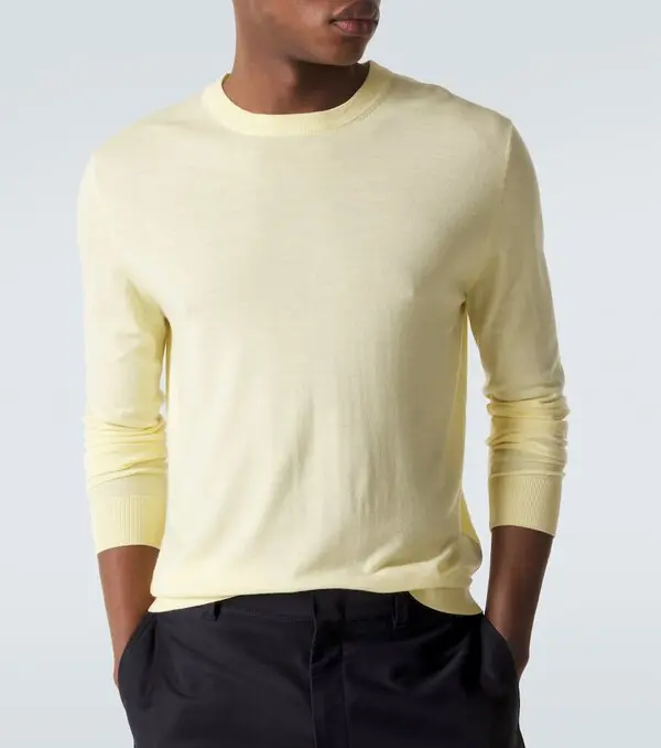 ALLUDE Virgin Wool Crewneck Sweater