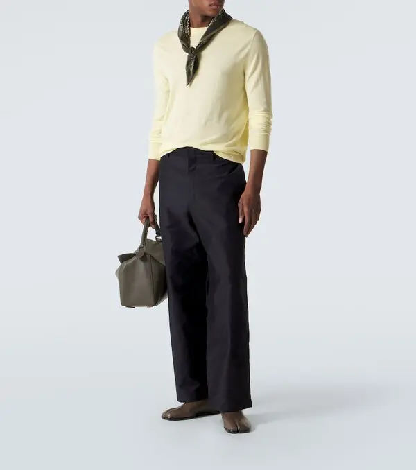 ALLUDE Virgin Wool Crewneck Sweater