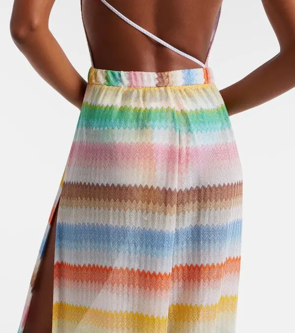 Missoni Zigzag Knitted Wide-leg Trousers